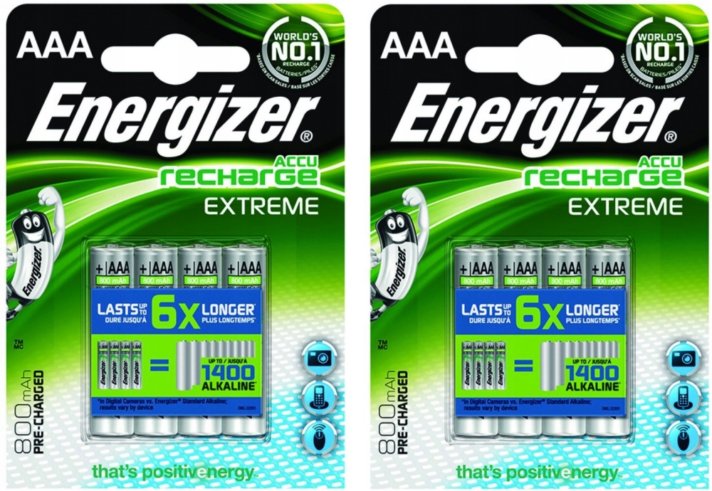 Akumulator Energizer Extreme AAA 1.2V 800mAh 8szt - 12673247406 ...