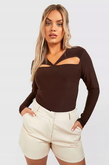 BOOHOO PLUS BODY Z WYCIĘCIAMI 3XL - 14975901401 - oficjalne archiwum ...