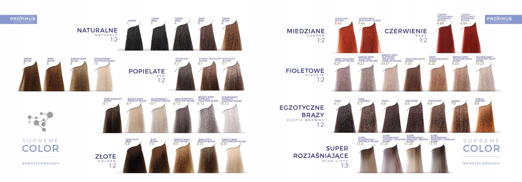 Proximus farba Supreme Color Nano 10 szt + PALETA - 11219311914 ...