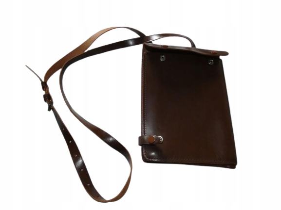 wojskowa torba skórzana PRL LWP - mapnik - 13757978138 - oficjalne ...