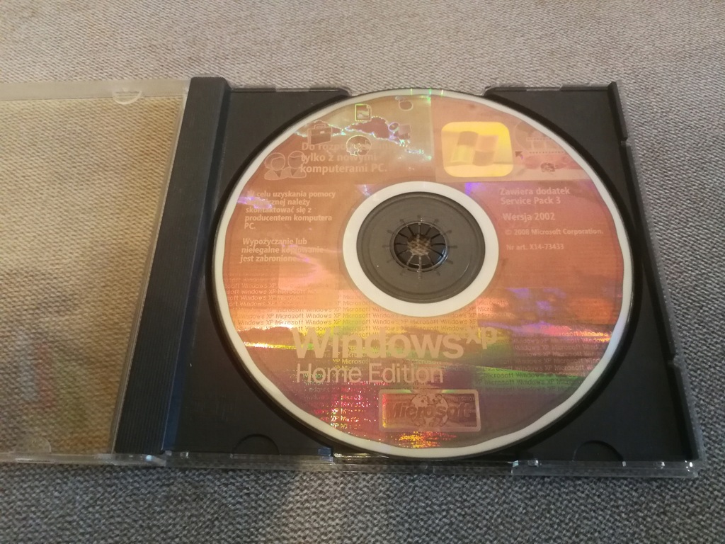 Windows XP HOme Editon 2002 Service Pack 3 płyta - 15149241071 ...