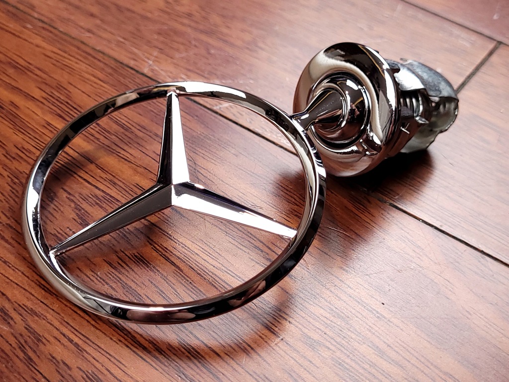 MERCEDES W123 W124 GWIAZDA NA MASKE EMBLEMAT METAL - 12799133239 ...