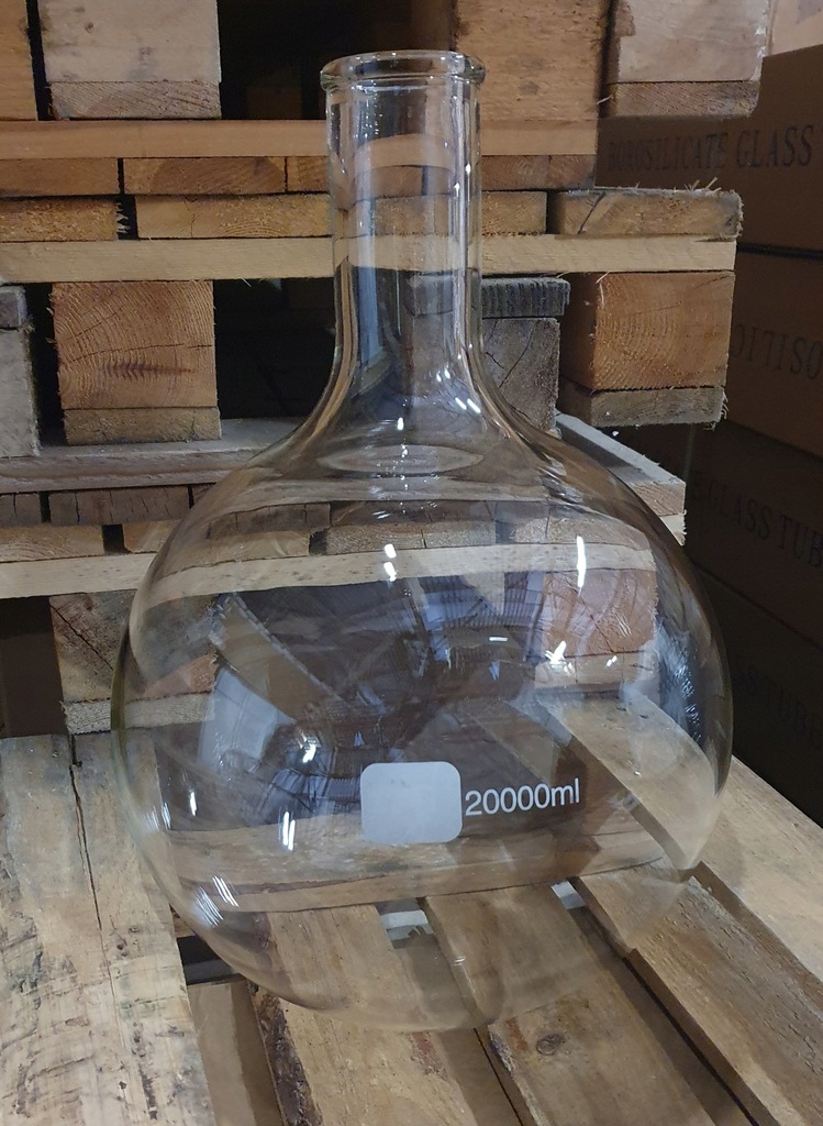 Kolba okrągłodenna 20000ml borokrzemowa 20L - 10724150432 - oficjalne ...