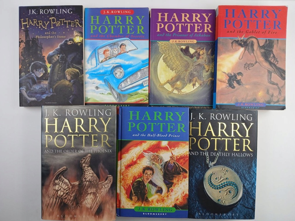 Harry Potter J.K. Rowling 7 Book Set The Complete Series - 16848073588 ...