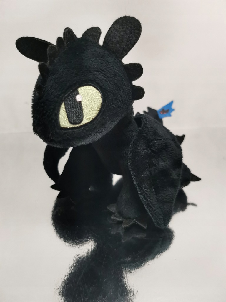 Nocna Furia Smok Szczerbatek maskotka 25cm Dragon - 13177111420 ...