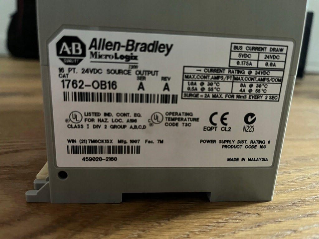 Sterownik Allen-Bradley MicroLogix 1763-L16BWA - 13623226088 ...