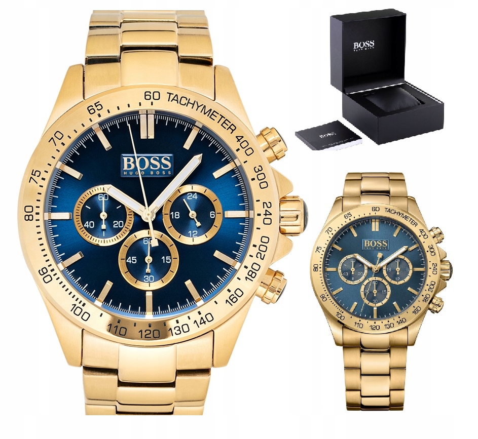 Zegarek męski HUGO BOSS ikon gold HB1513340 - 11846636473 - oficjalne ...