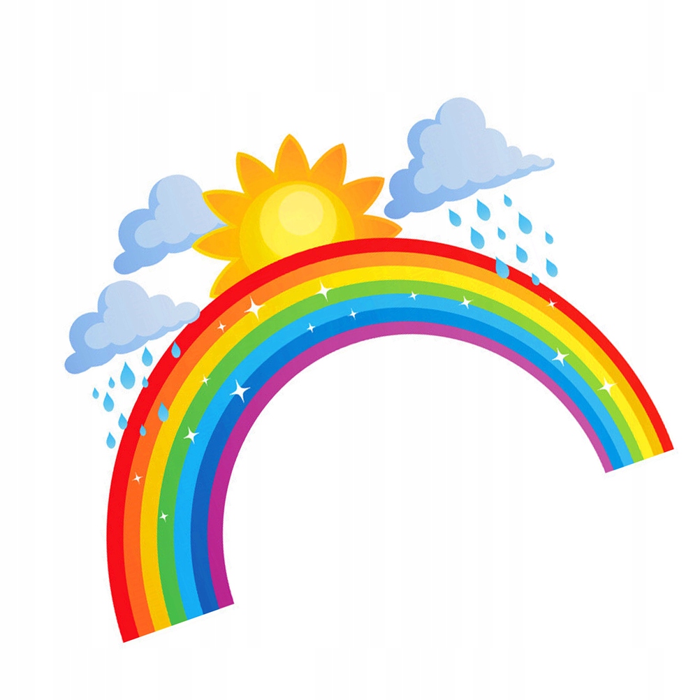 Tęczowa naklejka na ścianę Kreatywna tapeta - 11601000008 - oficjalne ...