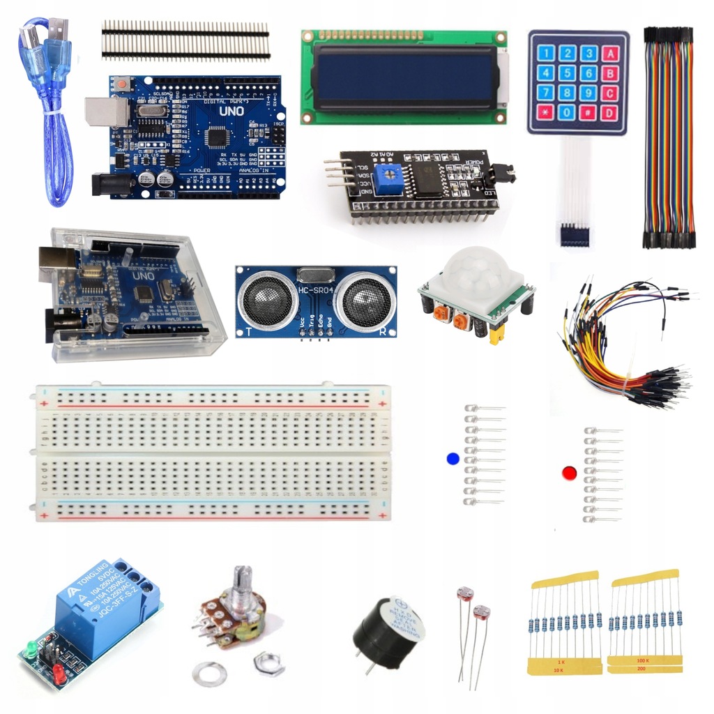 Zestaw Startowy Edukacyjny Zgodny z ARDUINO UNO R3 - 12951747150 ... Zestaw Startowy Edukacyjny Zgodny z ARDUINO UNO R3 - 12951747150 ...