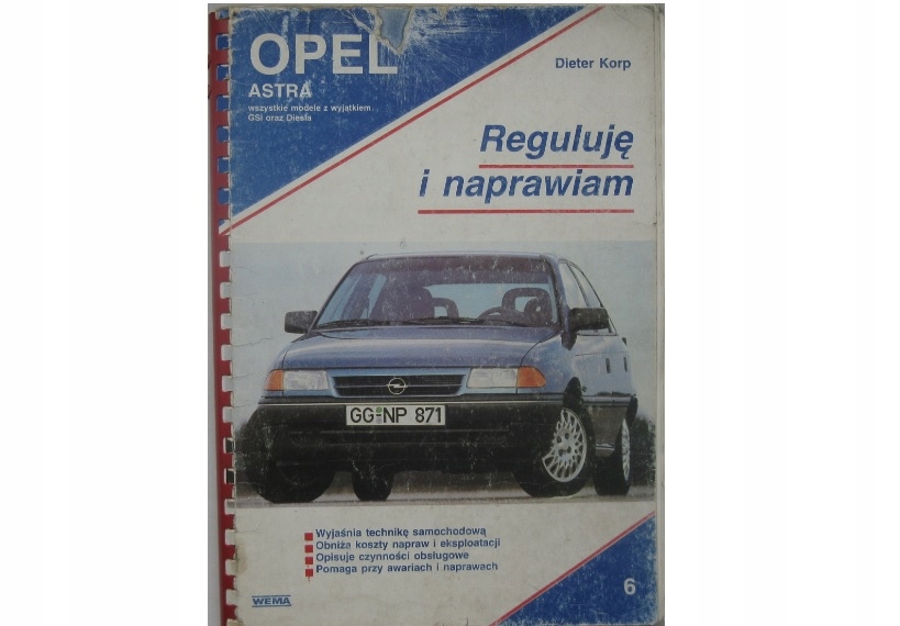 OPEL ASTRA I instrukcja napraw Opel Astra F Budowa - 11845187431 - oficjalne archiwum Allegro