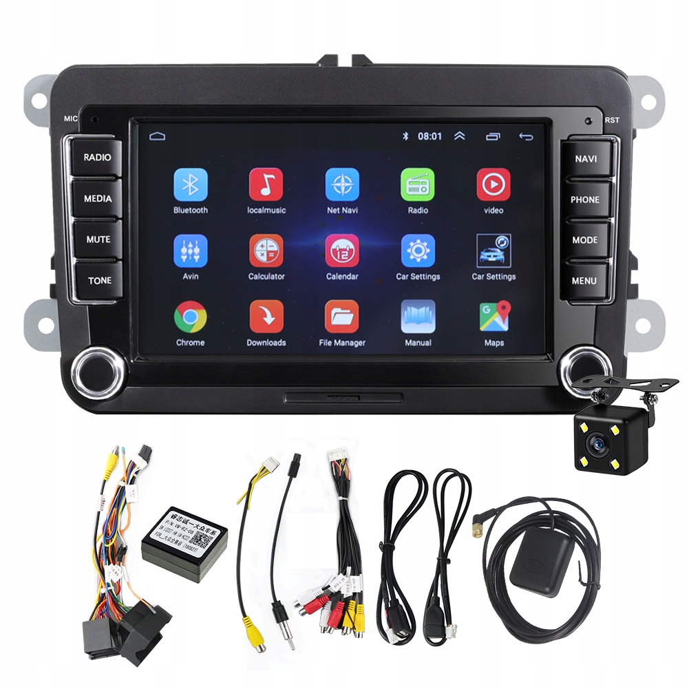 RADIO 2 DIN VW PASSAT B6 B7 GOLF 5 6 MK5 ANDROID - 14050997356 - oficjalne archiwum Allegro