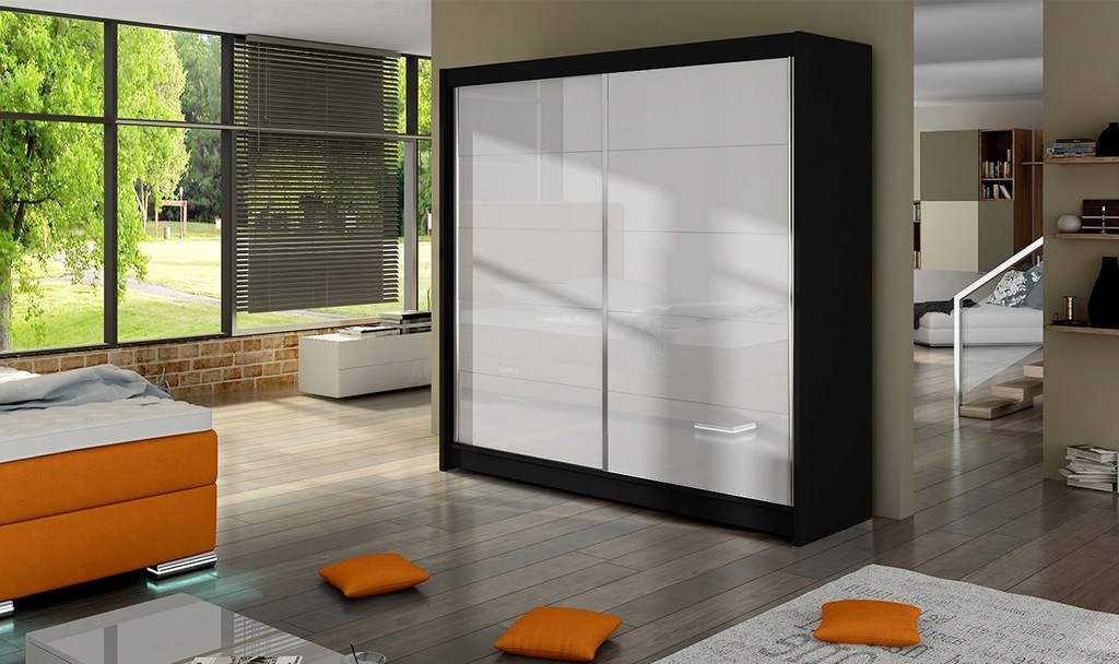 Купить Шкаф-купе FALCO I с фасадами LACOBEL просторный: отзывы, фото и ...