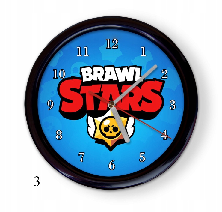 BRAWL STARS zegar ścienny SUPER PREZENT dla fana - 8958432056 ...