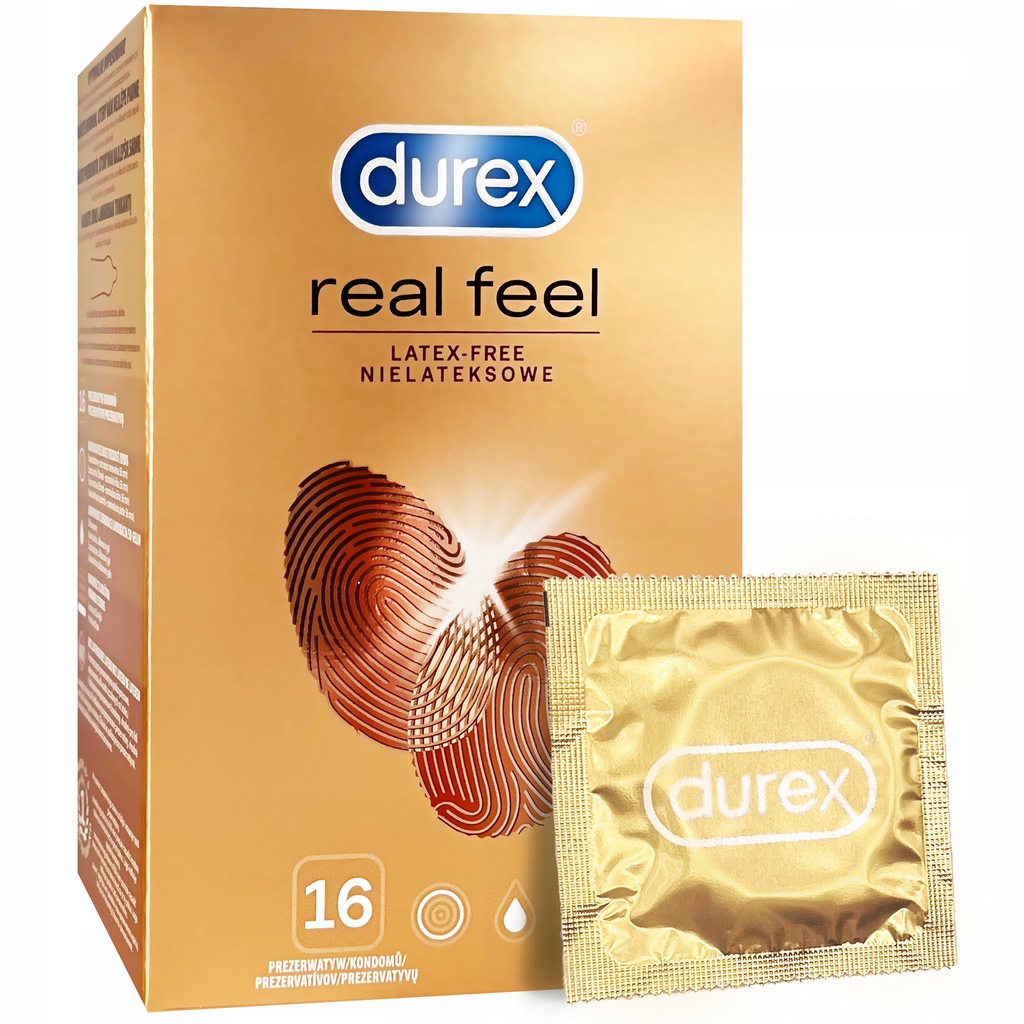 Durex prezerwatywy real feel 16szt bez lateksu PL - 10127781072 ...