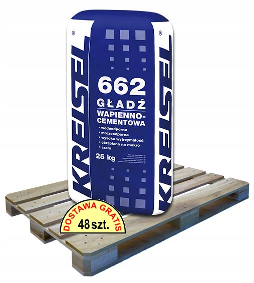 GŁADŹ wapienno-cementowa 662, 48 szt. - KREISEL - 7897300964 - oficjalne archiwum Allegro