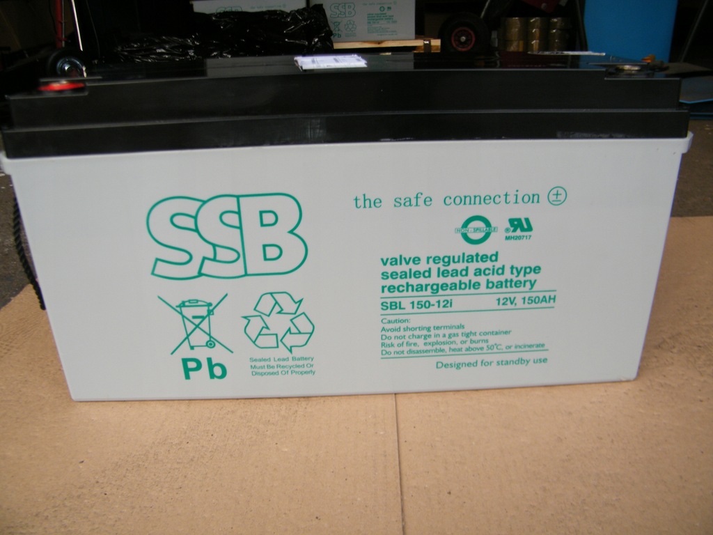 Akumulator żelowy AGM SSB SBL 150-12i 12V 150Ah - 10109316904 - oficjalne archiwum Allegro