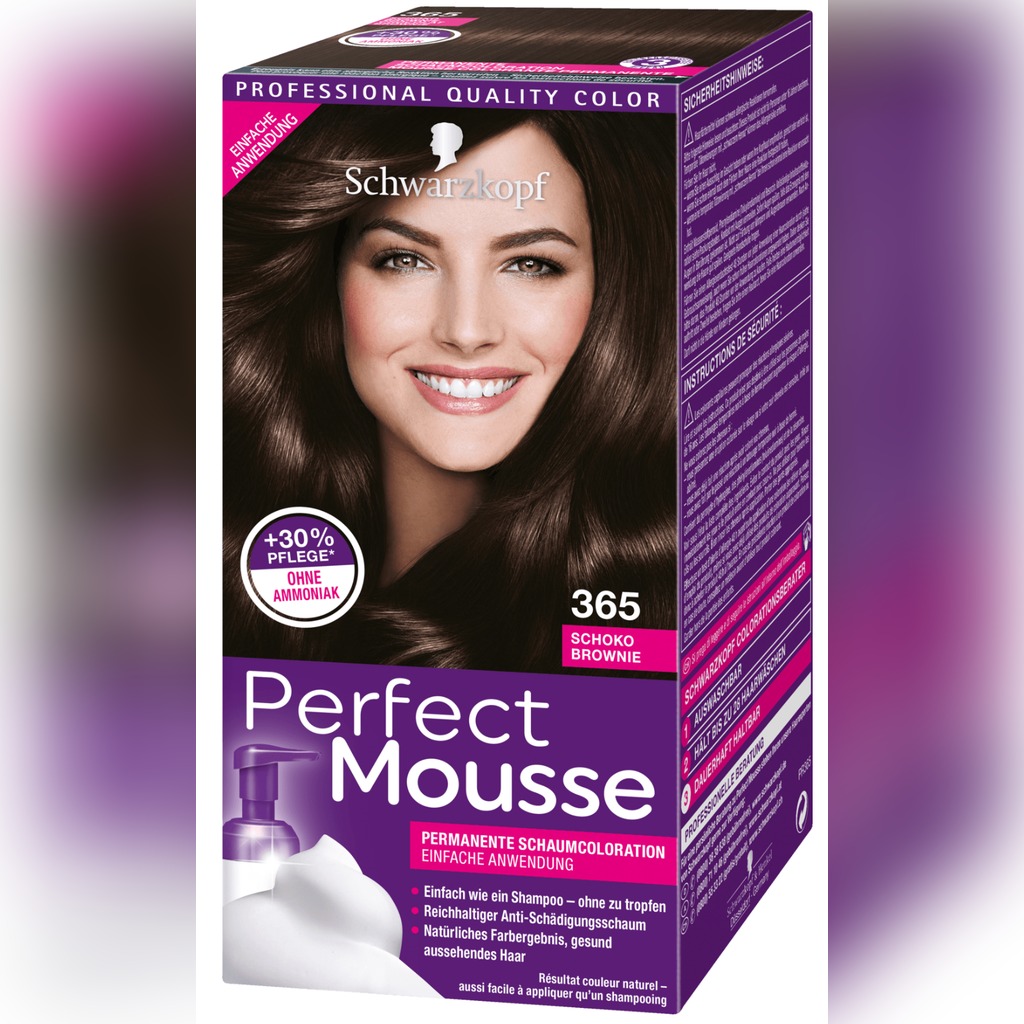 Schwarzkopf Perfect Mousse Farba 365 czekoladowy - 12429062782 ...