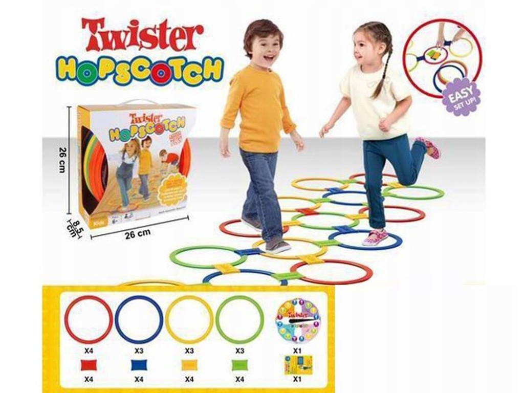 GRA TWISTER ZRĘCZNOŚCIOWA RUCHOWA OBRĘCZE KOŁA - 13849304817 ...