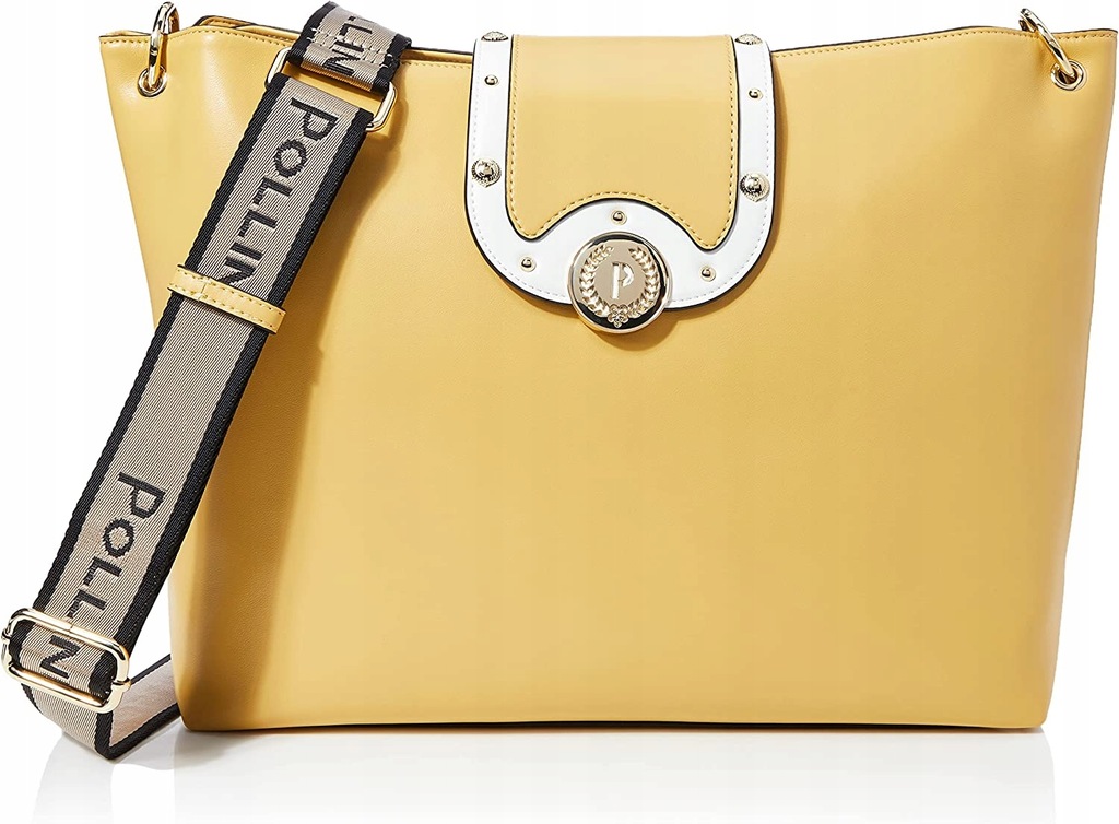 POLLINI TOREBKA SHOPPER ŻÓŁTA Z LOGO SVB - 13805588932 - oficjalne ...