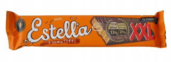 Wafelek Estella Toffi Mleczna Czekolada XXL 50g - 9691025132 ...