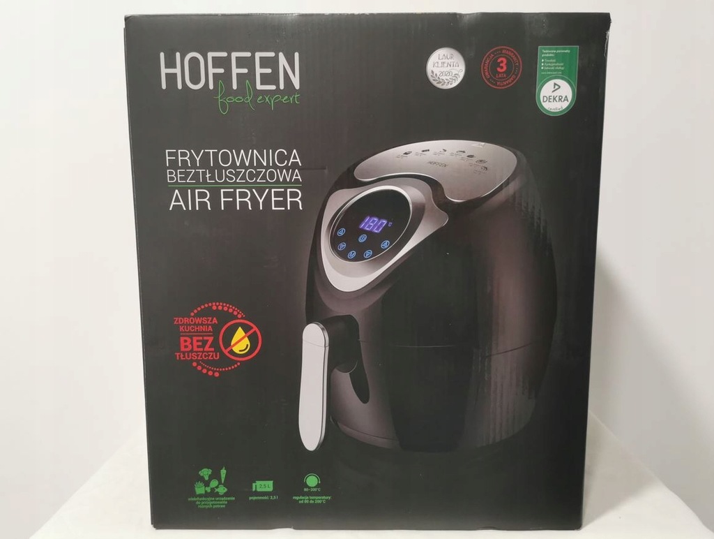 Frytkownica beztłuszczowa Hoffen AF-1275 1300W - 12585598810 - oficjalne archiwum Allegro