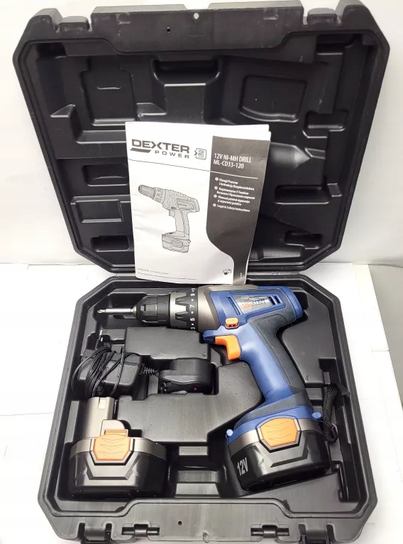 WIERTARKO-WKRĘTARKA DEXTER ML-CD33-120 / WALIZKA - 12822033693 - oficjalne archiwum Allegro