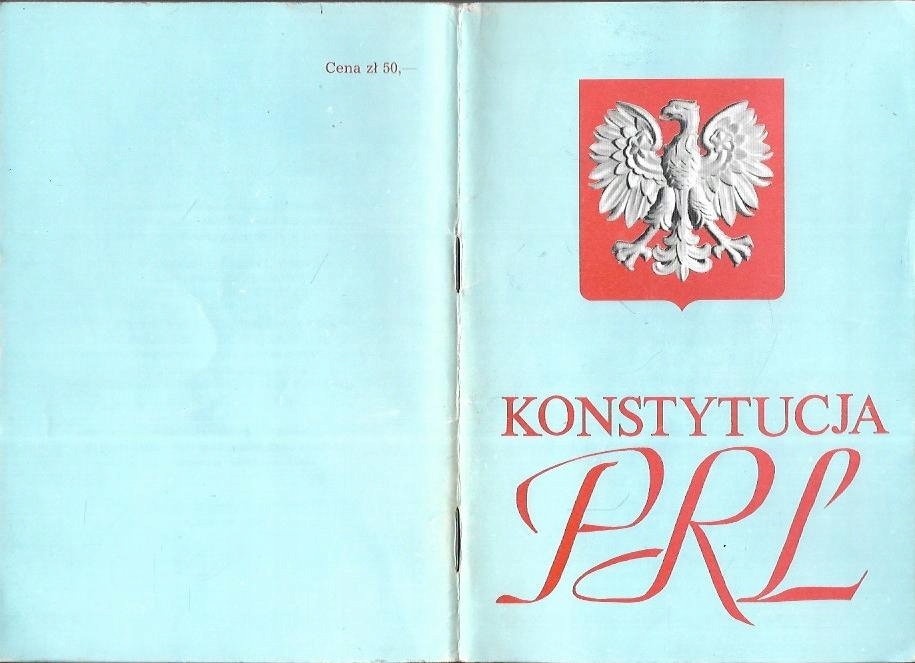 Konstytucja Polskiej Rzeczypospolitej Ludowej PRL - 13472152538 ...