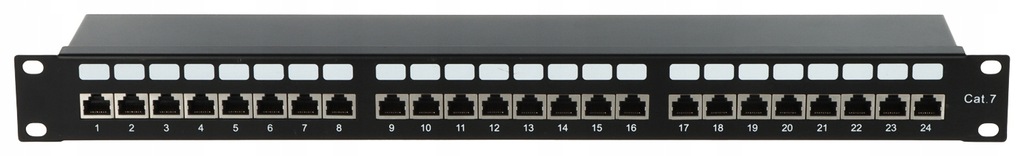 PATCH PANEL RJ-45 FTP cat. 7 DO SZAFY RACK 24 PORTY RJ45 - 16910012917 ...