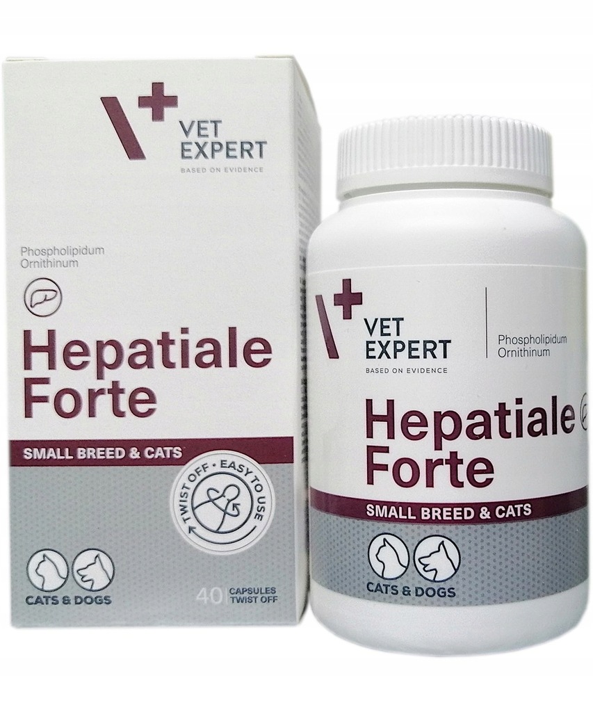HEPATIALE FORTE SMALL BREED & CAT 40 kapsułek - 12008191961 - oficjalne ...