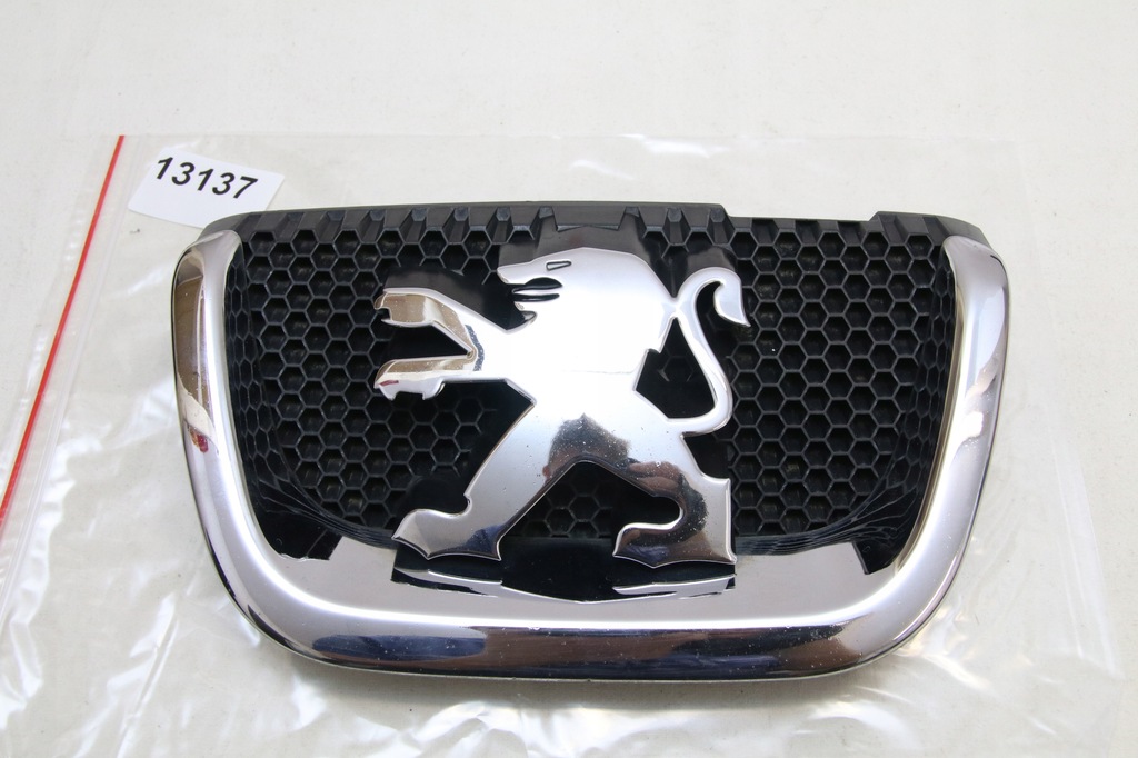 Logo Emblemat znaczek zderzak przod ORYGINAŁ Peugeot 407 2004-2011 ...