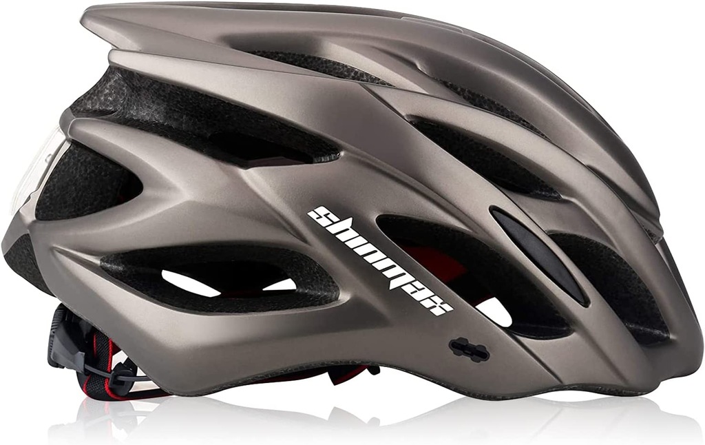 Kask rowerowy Shinmax HT-10 57-62cm tytan LED - 12668886516 - oficjalne archiwum Allegro
