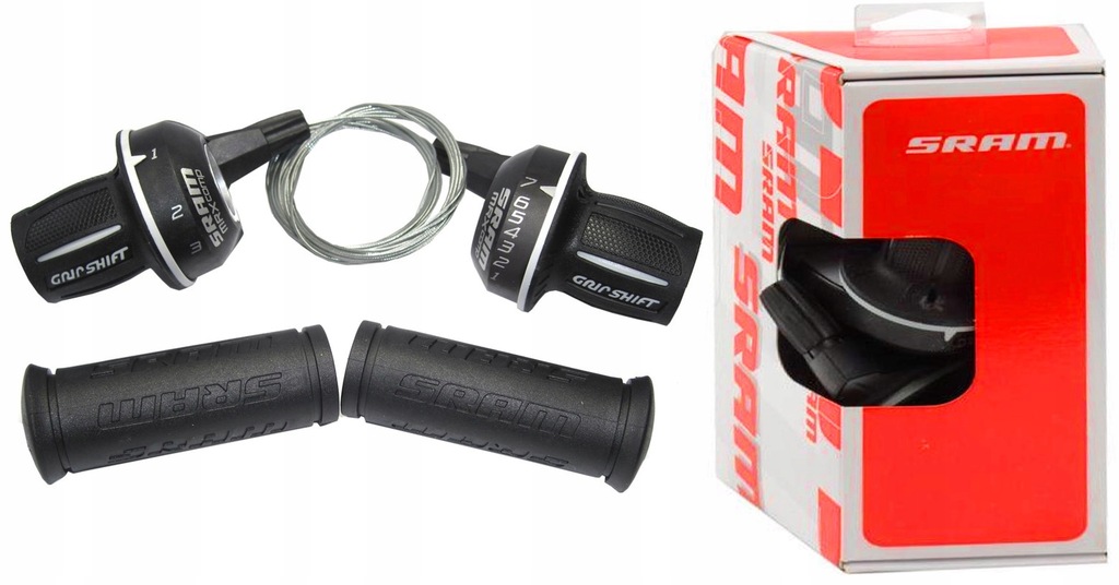 SRAM GRIPSHIFT MRX Comp 3x7 komplet manetek - 11199505258 - oficjalne ...
