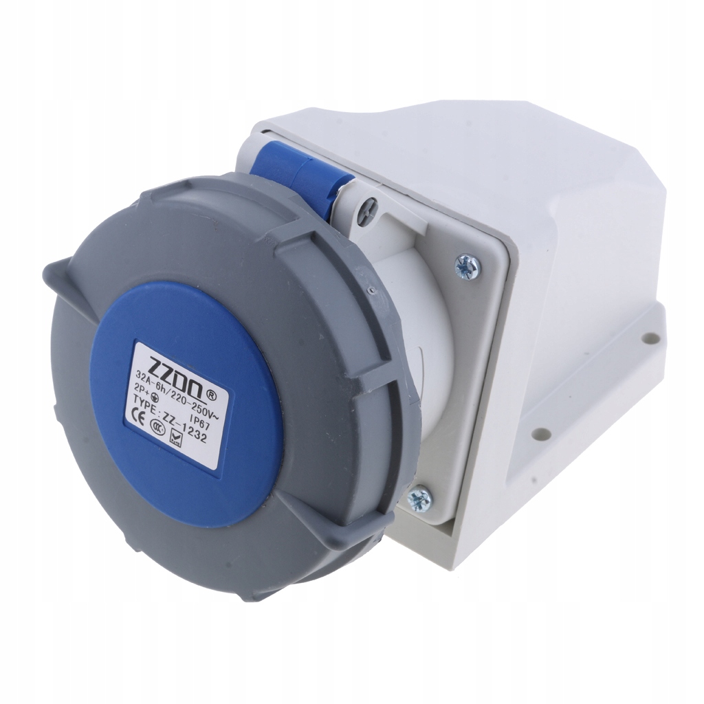 32A 220V 3 Pin Industrial Connector Plug Socket - 12915756370 - oficjalne archiwum Allegro