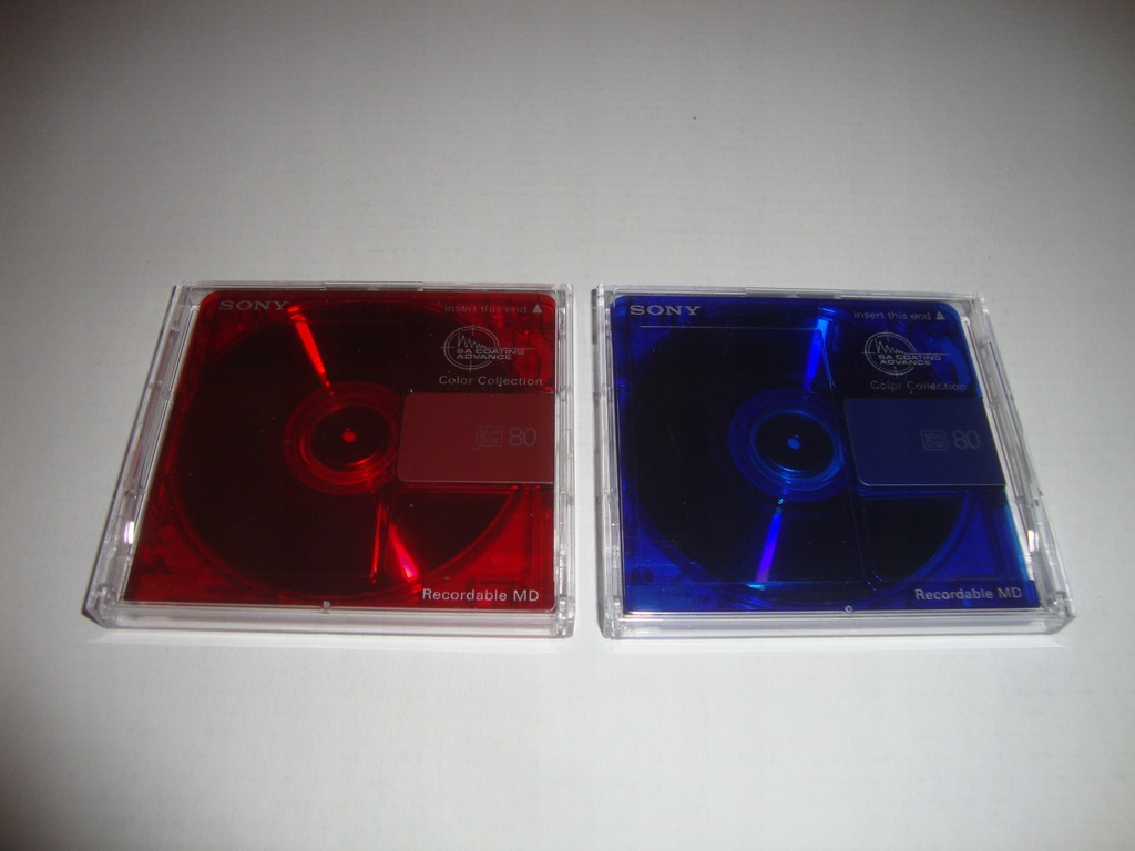 MiniDisc SONY Color Collection MD 80 BLUE - 12593482365 - oficjalne ...