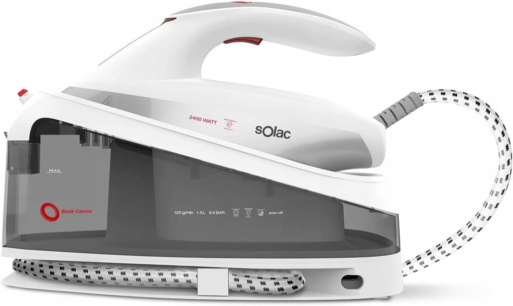 STACJA PAROWA ŻELAZKO SOLAC BLANK CANVAS CPB 6100 - 12962796006 ...
