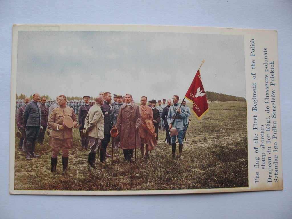 GEN. HALLER BŁĘKITNA ARMIA SZTANDAR I PUŁKU STRZ. - 13747980875 ...