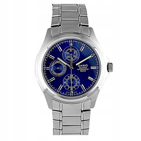MĘSKI ZEGAREK CASIO MTP-1246D 2AV - NIEBIESKI - 7424776556 - oficjalne ...