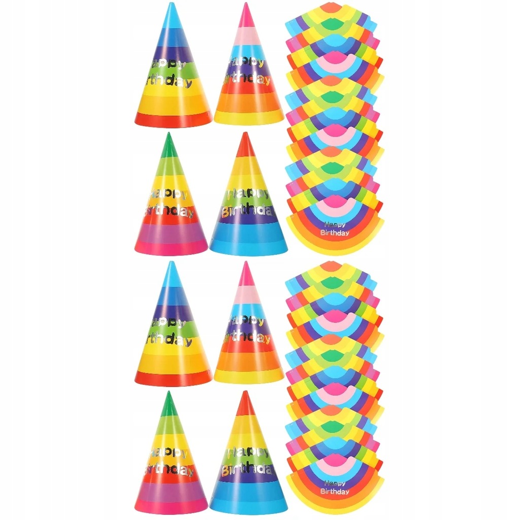 CONICAL BIRTHDAY HAT ADULT GIFTS HAPPY 64 PCS - 13789663682 - oficjalne ...