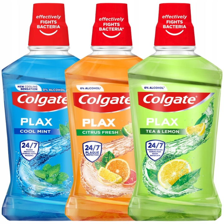 Colgate Płyn do Płukania Jamy Ustnej Mix 3x500ml - 14556125568 ...