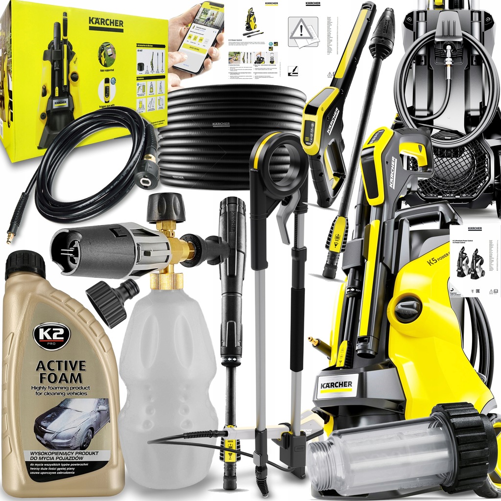 MYJKA KARCHER K 5 POWER CONTROL ZESTAW DO ELEWACJI - 11968777765 - oficjalne archiwum Allegro