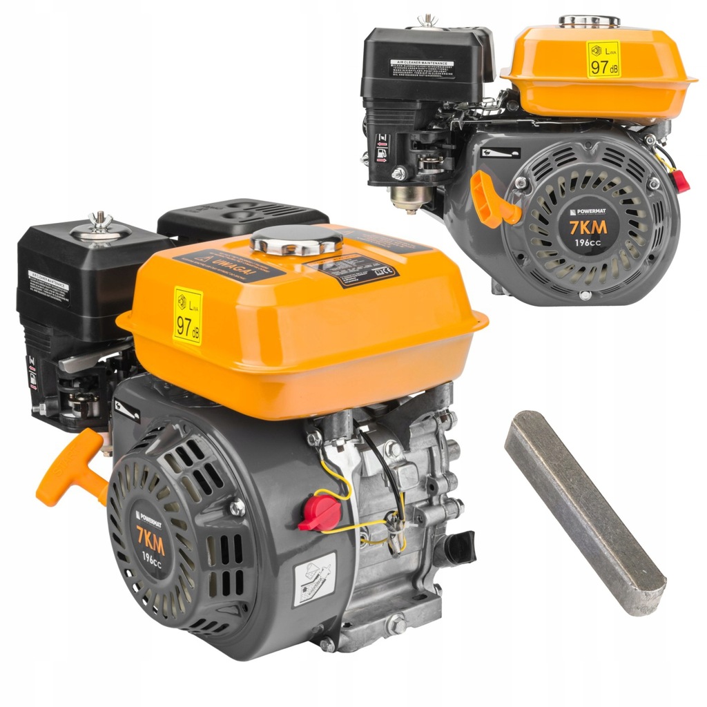 SILNIK SPALINOWY 7KM WAŁEK 20MM GX160 DO ZAGĘSZCZARKI AGREGATU OHV + OLEJ - 16364886727 ...