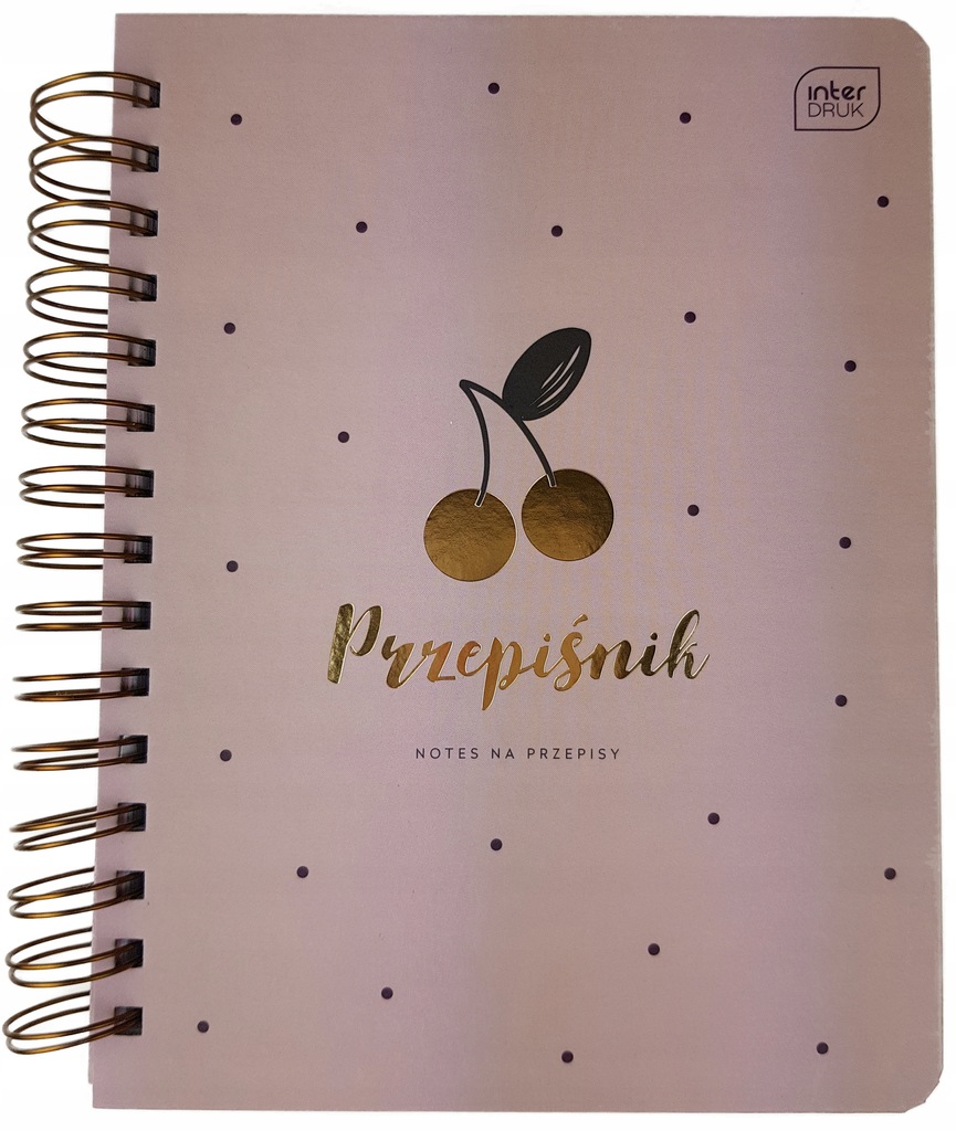Przepiśnik Interdruk ZESZYT NA PRZEPISY CHERRY - 9956516071 - oficjalne ...