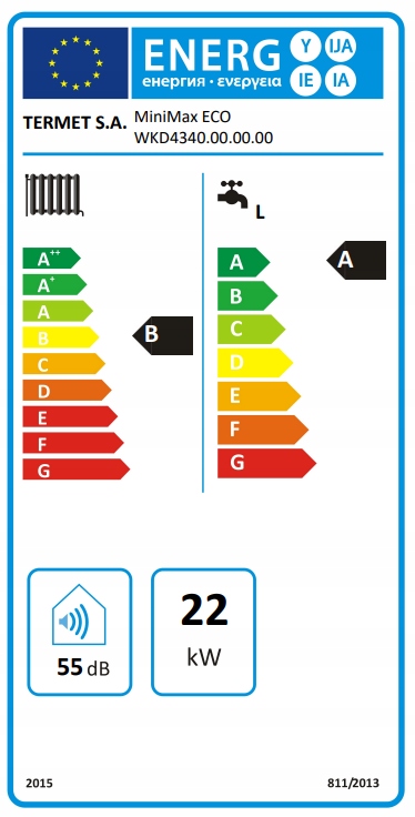Piec Kocioł gazowy Termet MiniMax Eco 22 kW - 12377790641 - oficjalne ...