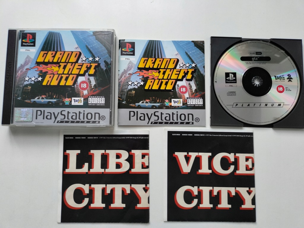 GTA GRAND THEFT AUTO + MAPY PSX PS1 PAL ENG - 12862966934 - oficjalne ...