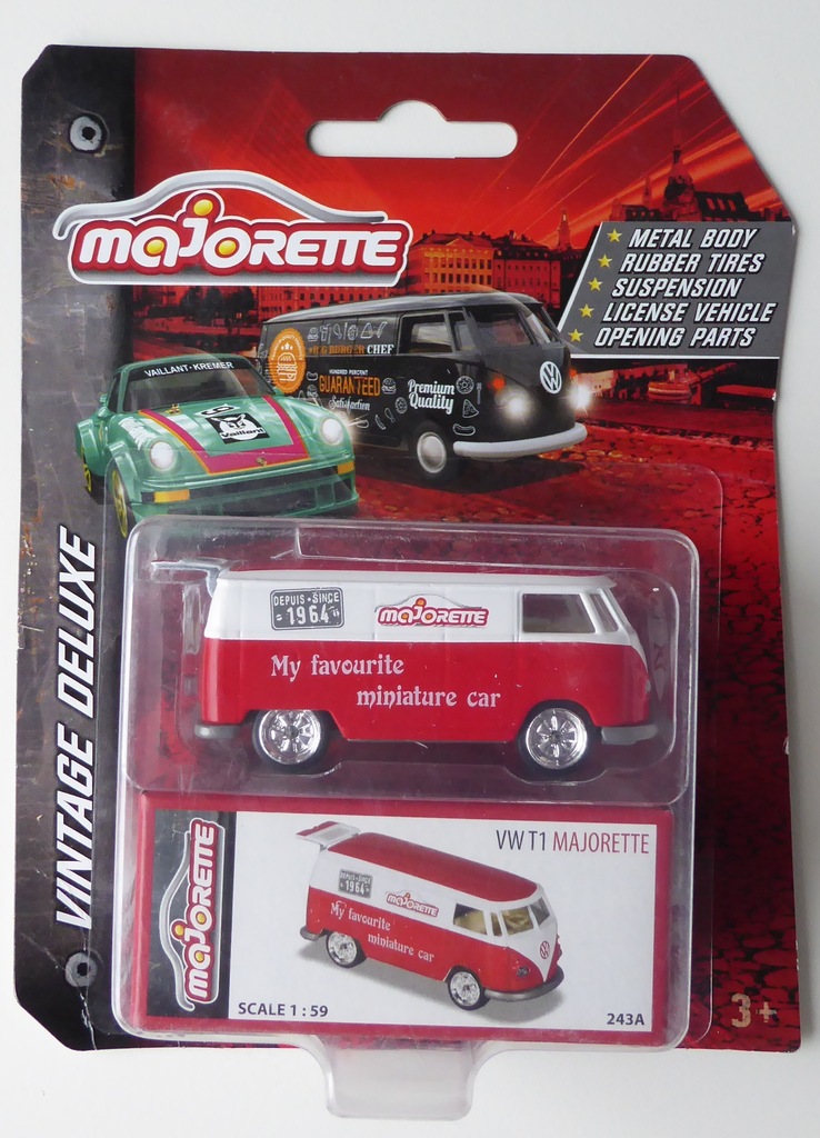 Majorette Vintage Deluxe - Volkswagen T1 - 12293781342 - oficjalne ...