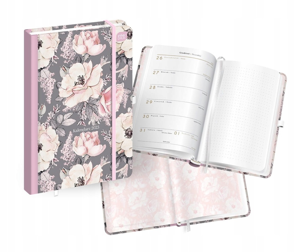 Kalendarz Książkowy planer 2023 INTERDRUK A5 192k. - 12742659608 ...