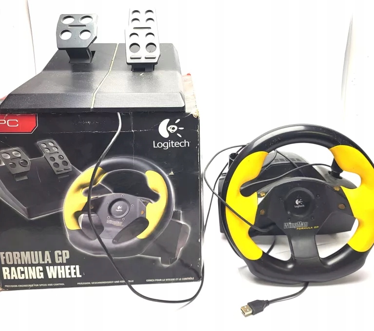 LOGITECH FORMULA GP RACING WHEEL DO PC KOMPLET / STEROWNIKI ...