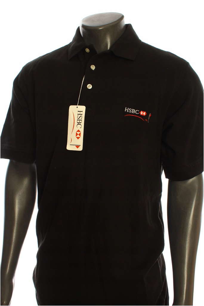 HSBC Koszulka polo NOWA logowana r. M na L - 13493420806 - oficjalne ...