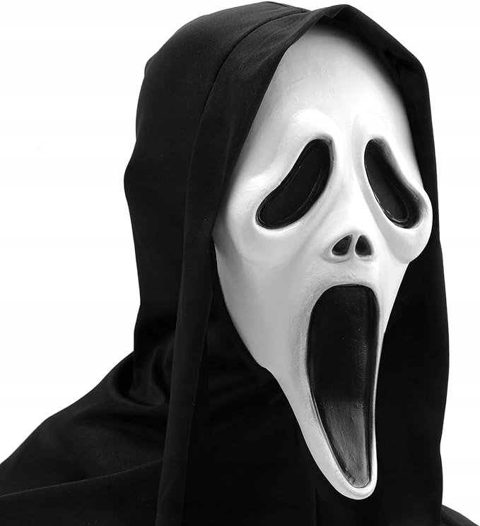 Straszna maska horror z filmu krzyk - 15482460392 - oficjalne archiwum ...