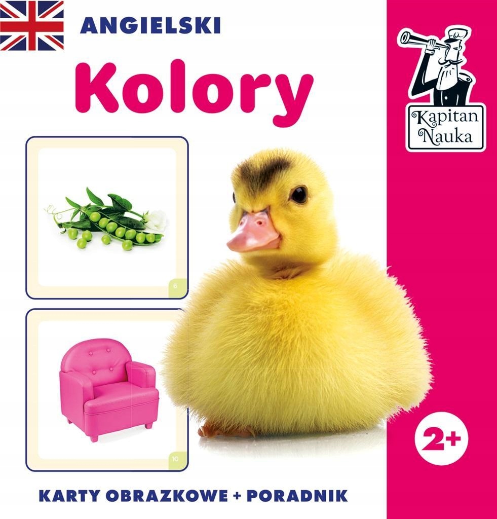 KAPITAN NAUKA ANG. KOLORY. KARTY OBRAZ.+ PORADNIK - 11956667166 - oficjalne archiwum Allegro